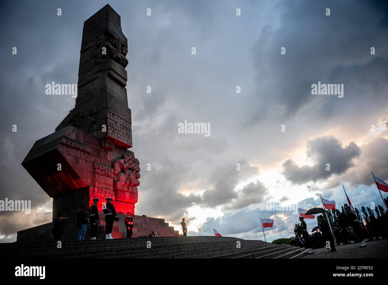 Monument to the Defenders of Westerplatte seen during the 83rd ...