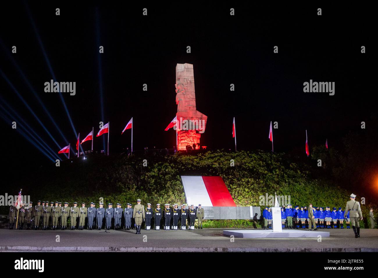 Monument to the Defenders of Westerplatte seen during the 83rd ...