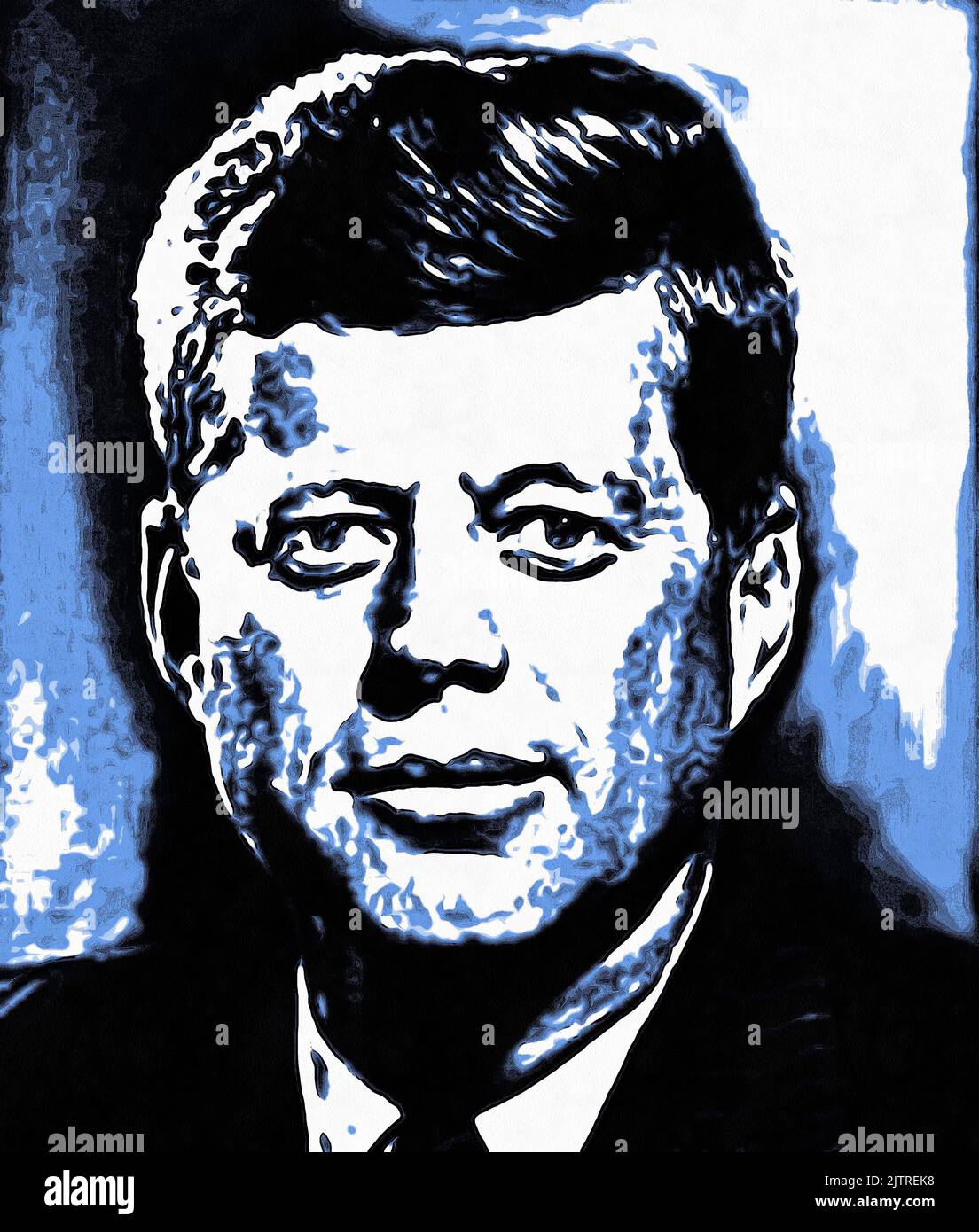 Kennedy portrait painting hi-res stock photography and images - Alamy