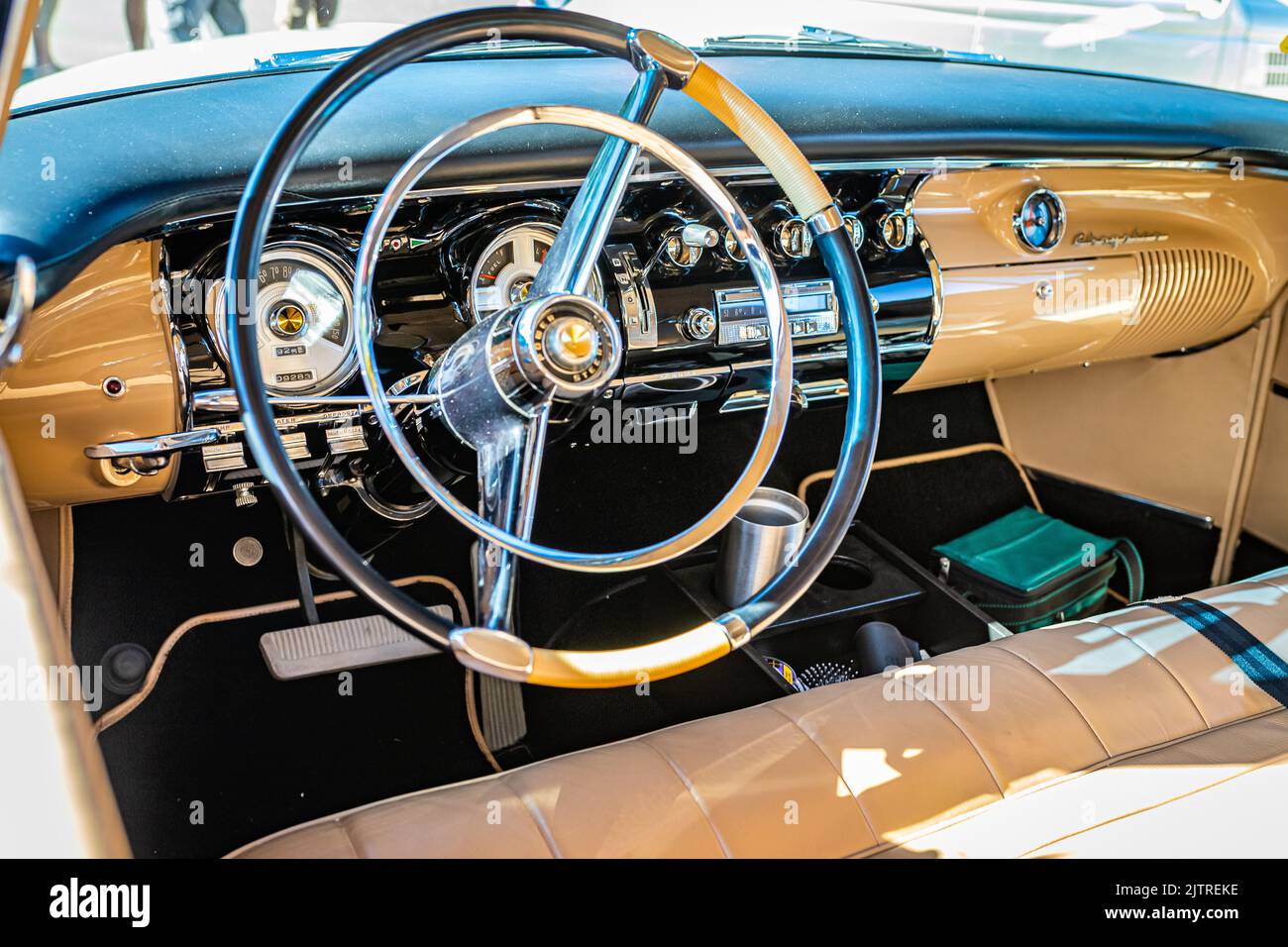 Falcon Heights, MN - June 17, 2022: Close up detail interior view of a ...