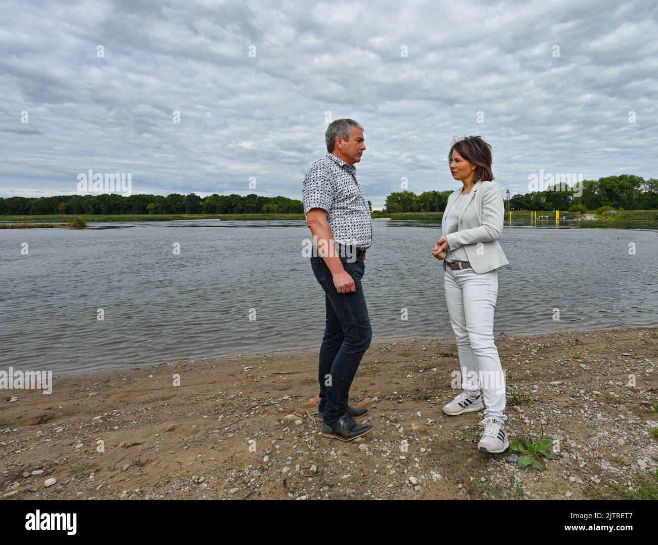 Reitwein, Germany. 01st Sep, 2022. Annalena Baerbock (Greens), Federal ...