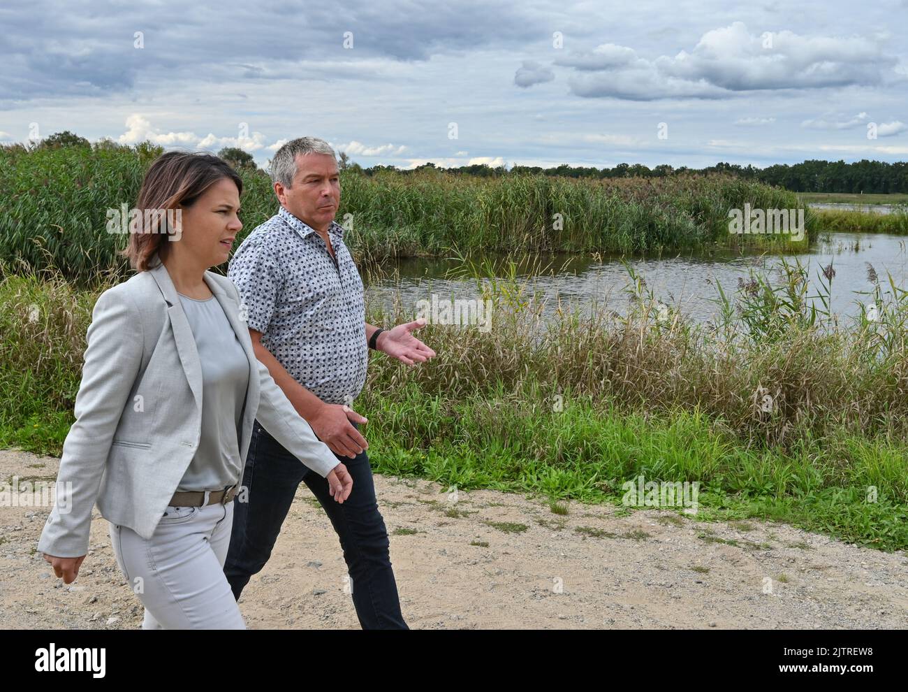 Reitwein, Germany. 01st Sep, 2022. Annalena Baerbock (Greens), Federal ...