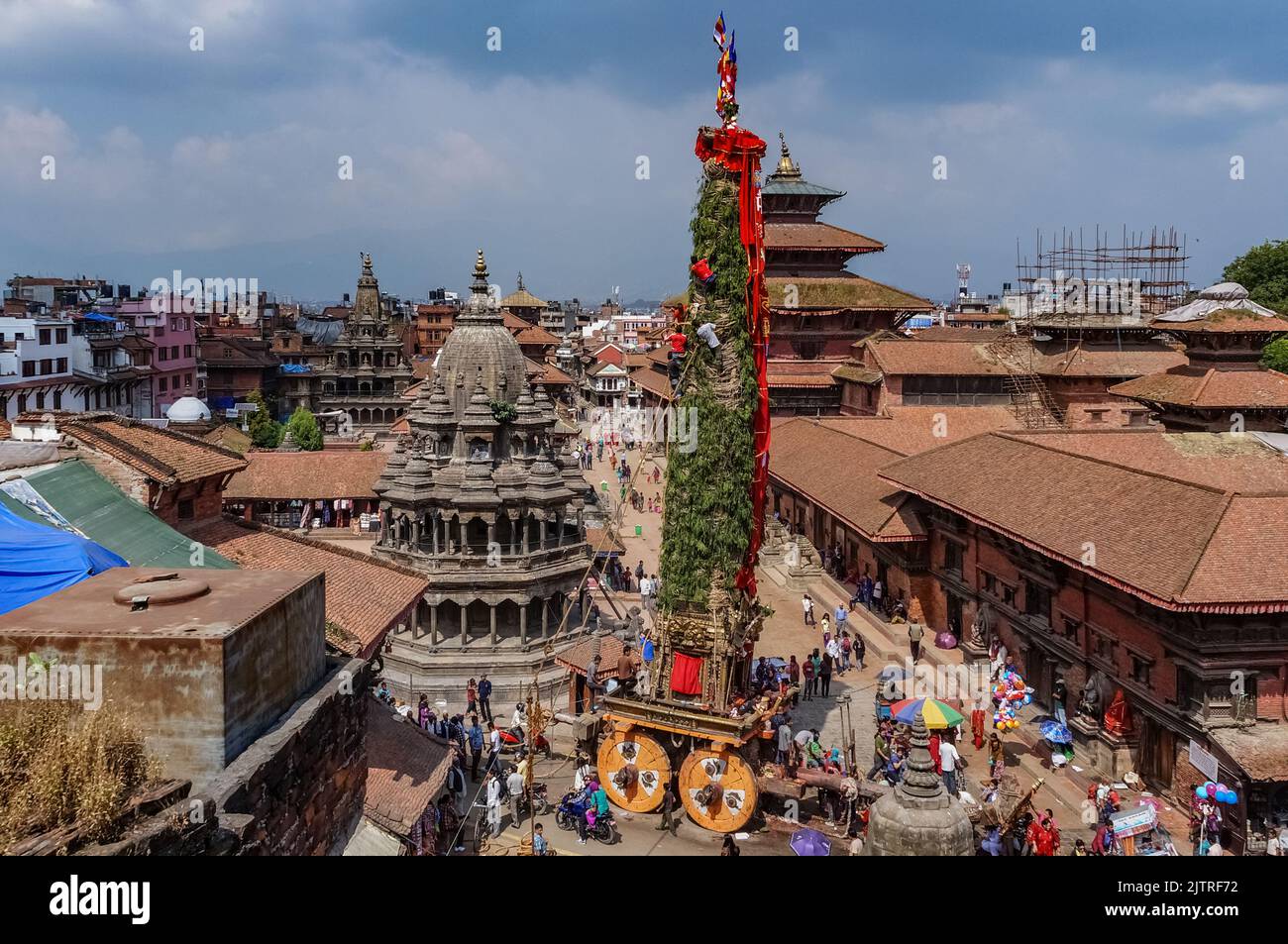 Rato Machindranath Jatra Chariot Festival in Lalitpur, Nepal Stock ...