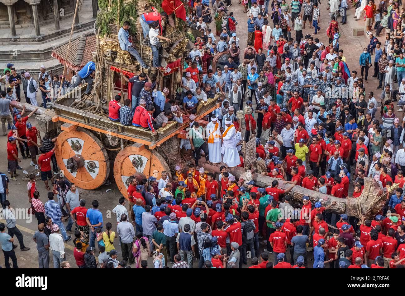 Rato Machindranath Jatra Chariot Festival in Lalitpur, Nepal Stock ...
