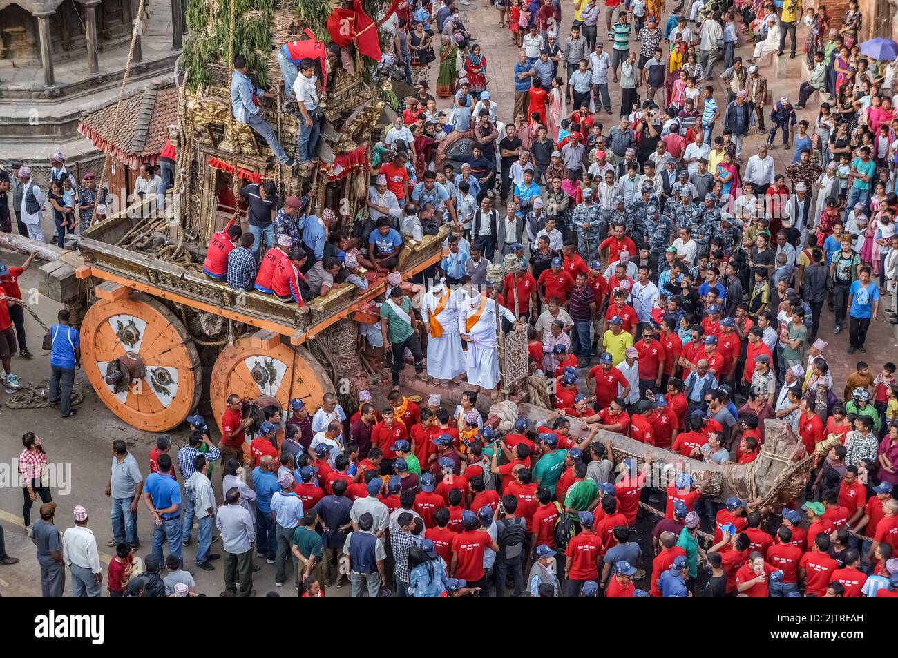 Rato Machindranath Jatra Chariot Festival in Lalitpur, Nepal Stock ...