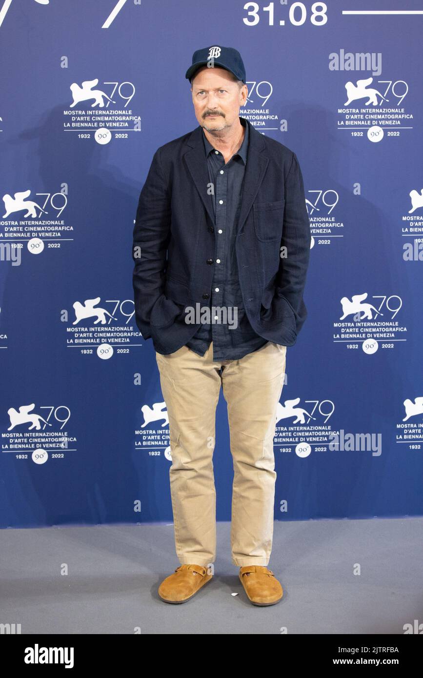 Director Todd Field attends the photocall for "Tar" at the 79th Venice ...