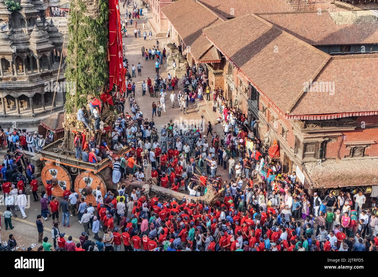 Rato Machindranath Jatra Chariot Festival in Lalitpur, Nepal Stock ...