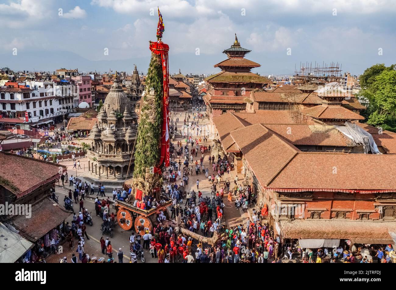 Rato Machindranath Jatra Chariot Festival in Lalitpur, Nepal Stock ...