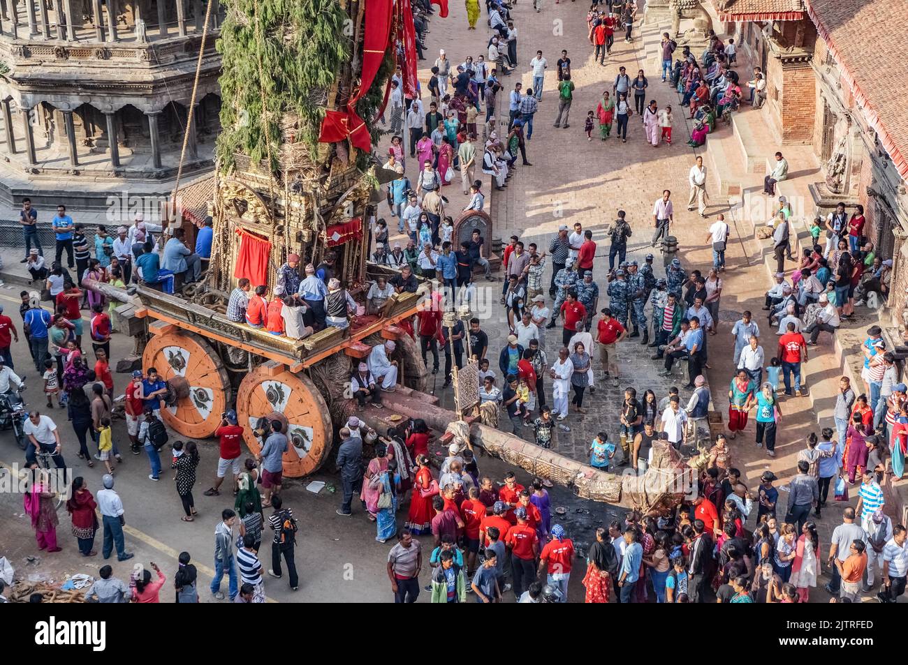 Rato Machindranath Jatra Chariot Festival in Lalitpur, Nepal Stock ...