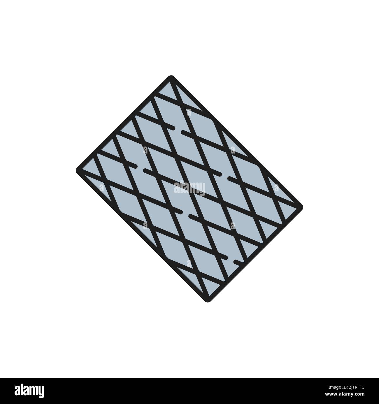 Stainless steel metal plate isolated aluminium expanded wire outline ...