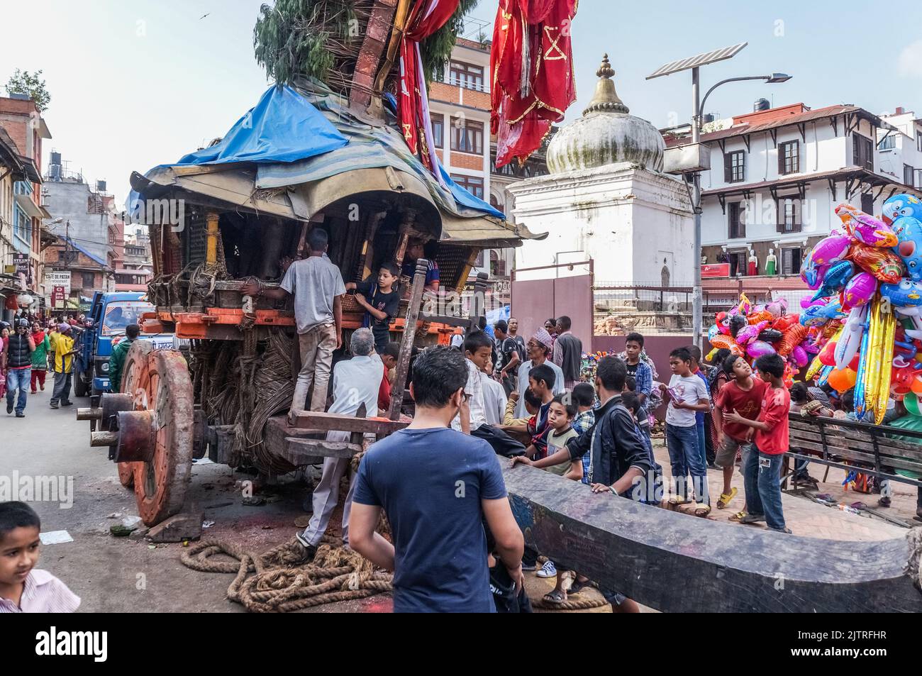 Rato Machindranath Jatra Chariot Festival in Lalitpur, Nepal Stock ...