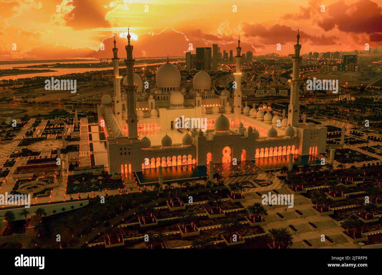 The Sheikh Zayed Grand Mosque is located in Abu Dhabi, the capital city ...