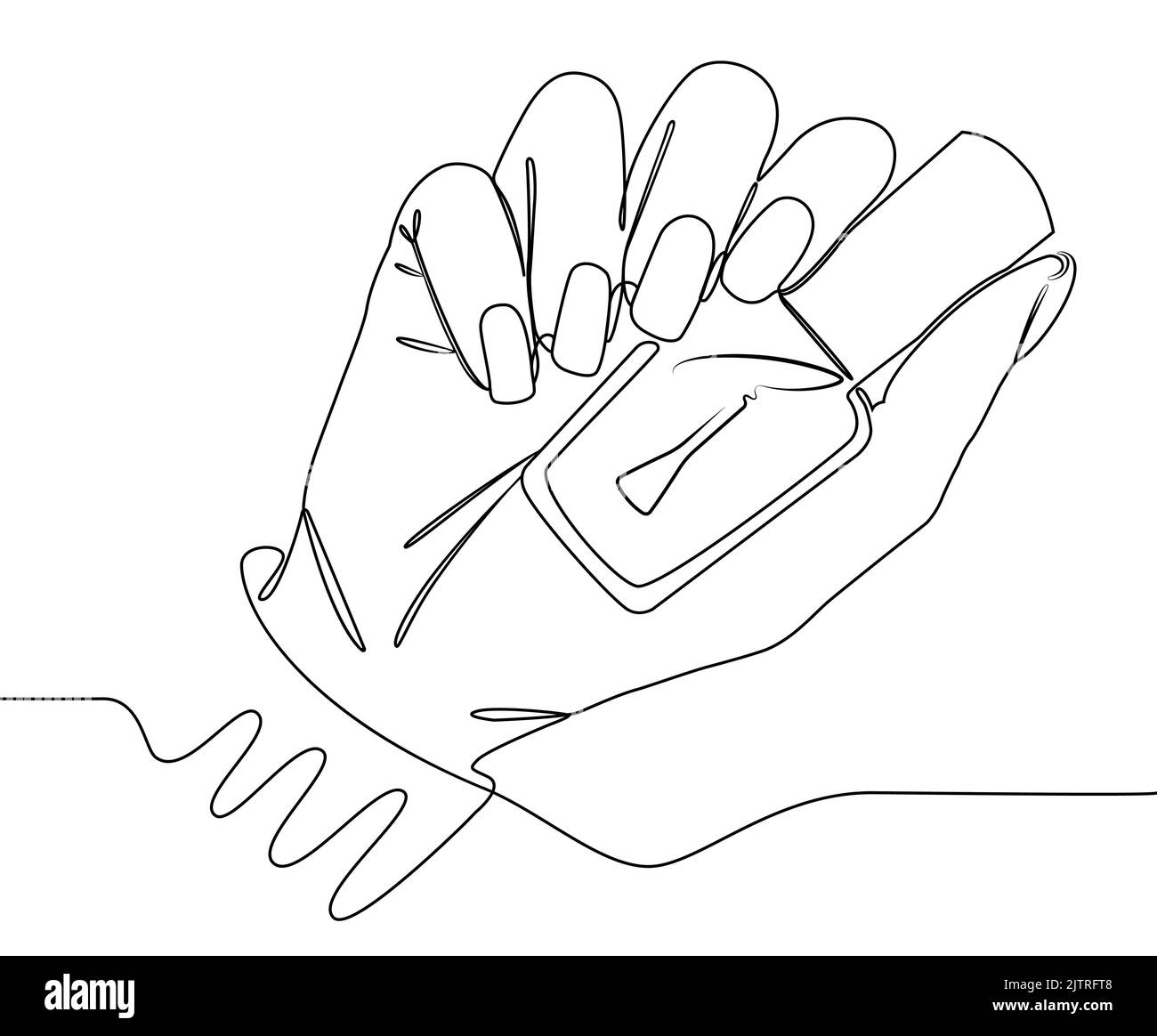 Hand care in nail salon Cut Out Stock Images & Pictures - Alamy