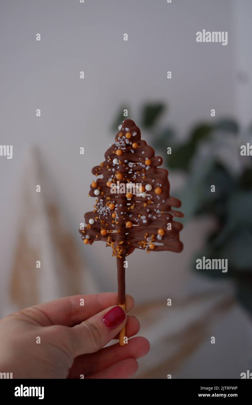 Piped chocolate tree hi-res stock photography and images - Alamy