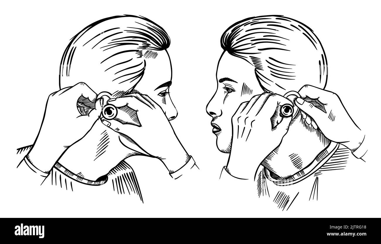 Ear position Cut Out Stock Images & Pictures - Alamy