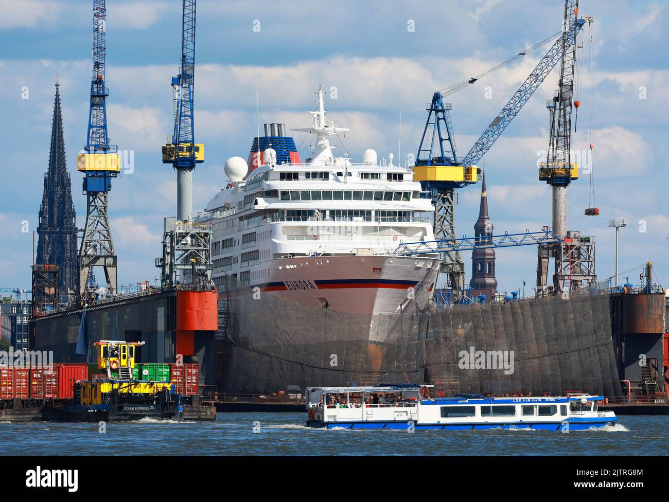 Hamburg, Germany. 01st Sep, 2022. The cruise ship MS Europa of the ...