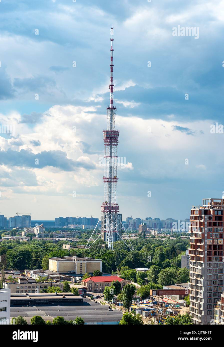 Tall TV tower in Kiev Stock Photo - Alamy