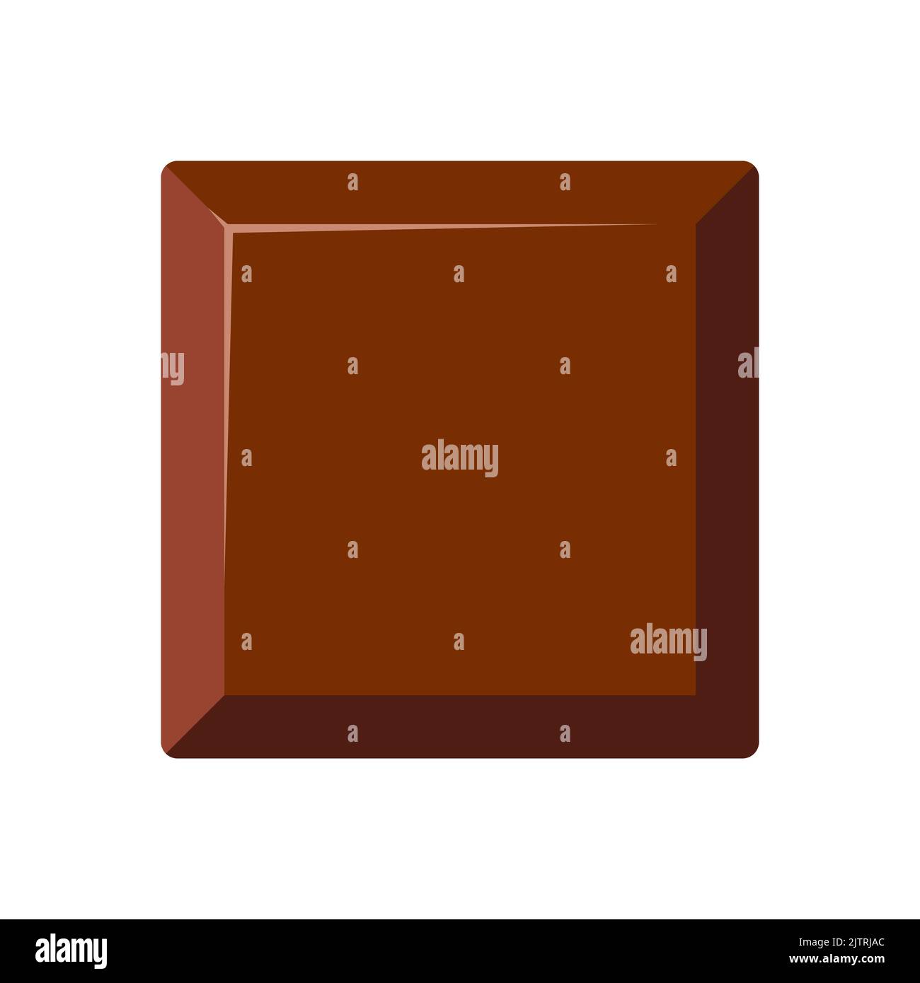 Chocolate bar piece square chunk vector icon Stock Vector Image & Art ...