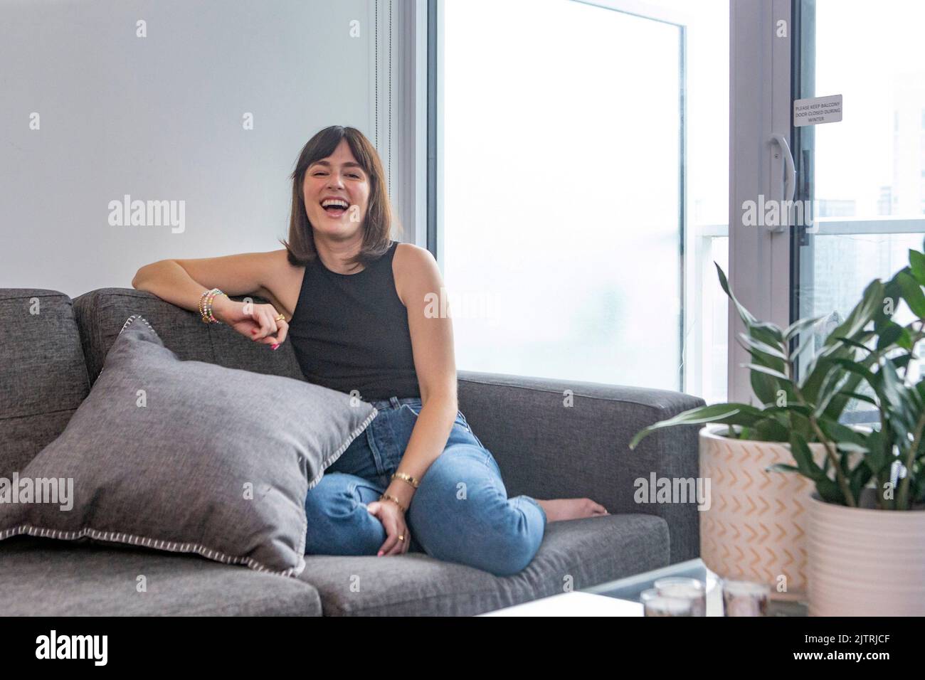 Influencer Chloe Bow is photographed in her Toronto home on Tuesday ...