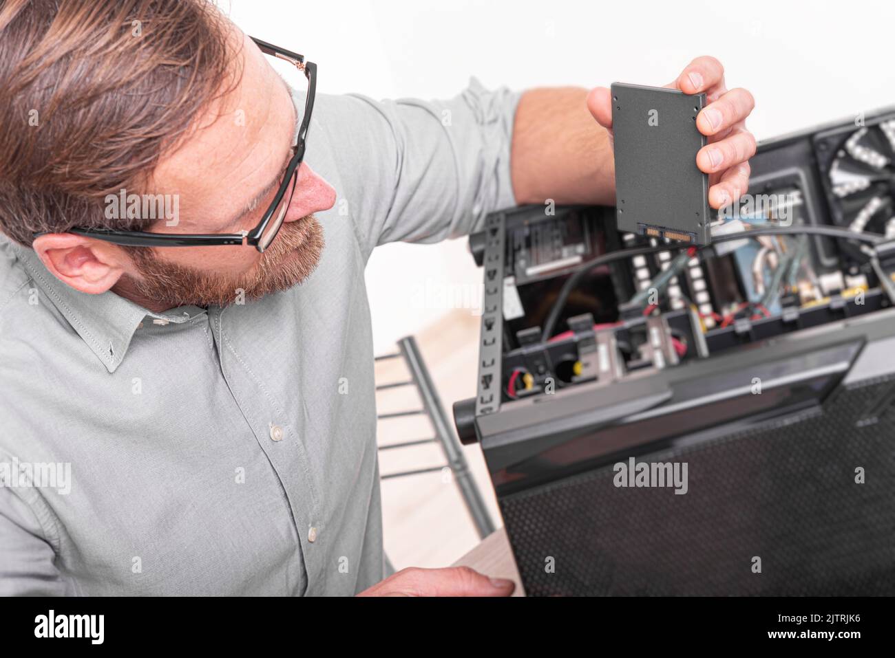 Repair, assembly and restoration of personal computers Stock Photo - Alamy