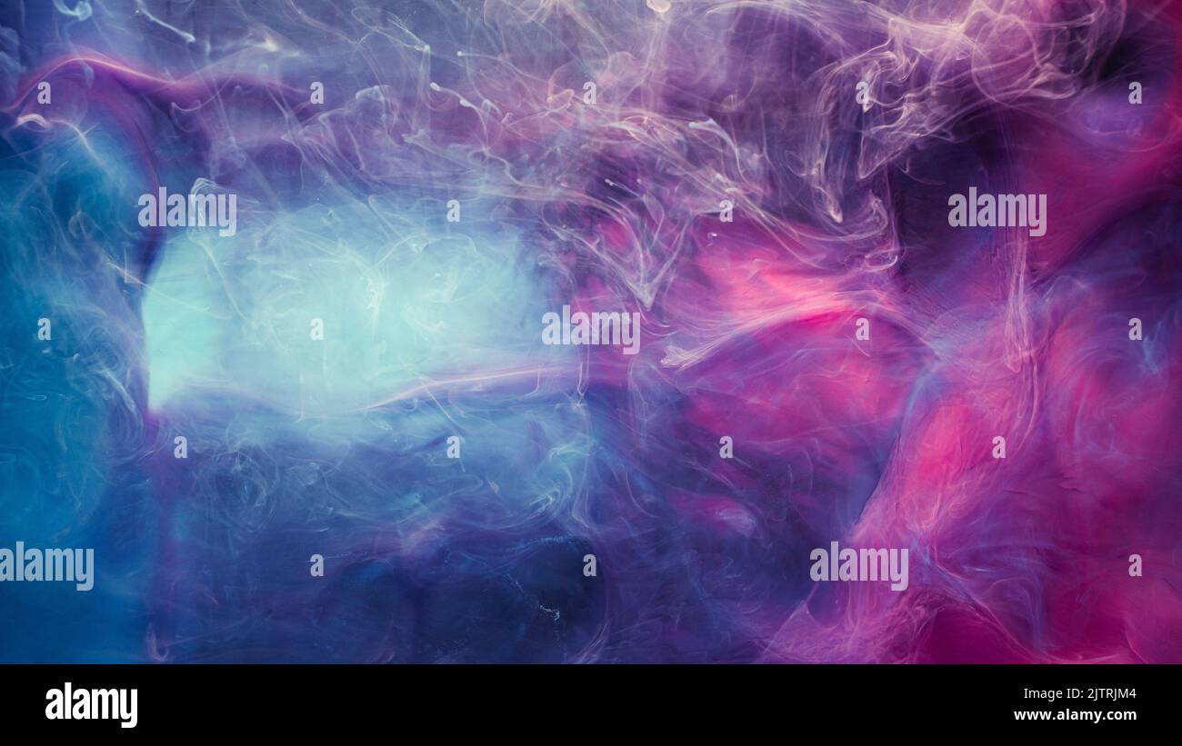 Steam leak. Mysterious haze. Blue magenta fluid gas effect. Creative ...