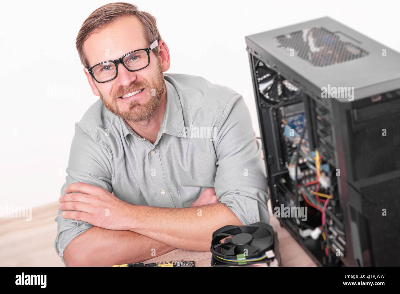 Repair, assembly and restoration of personal computers Stock Photo - Alamy