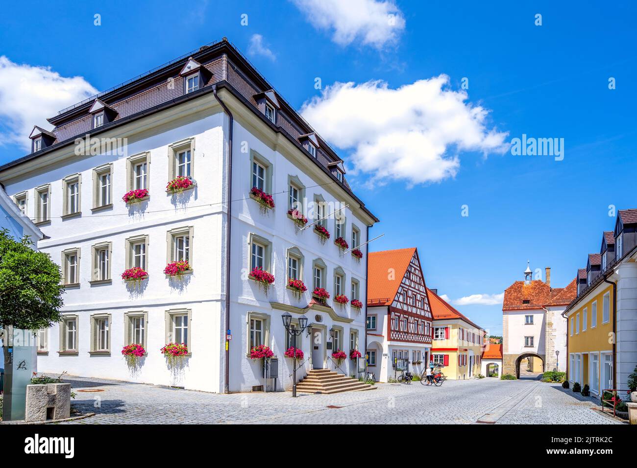 Historical city of Monheim, Bavaria, Germany Stock Photo - Alamy