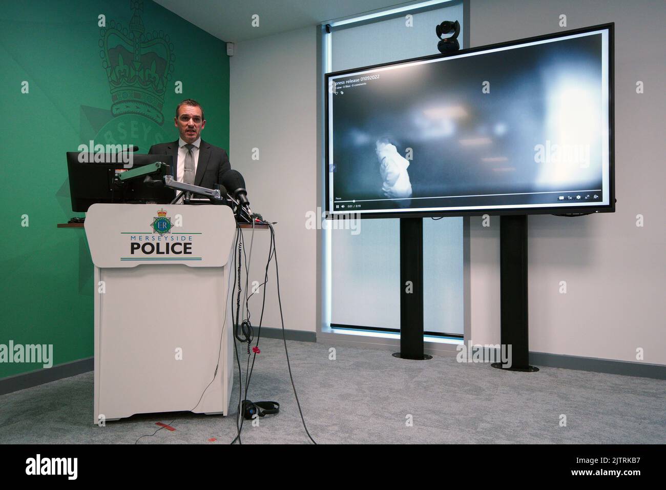 Detective Chief Superintendent Mark Kameen of Merseyside Police during ...