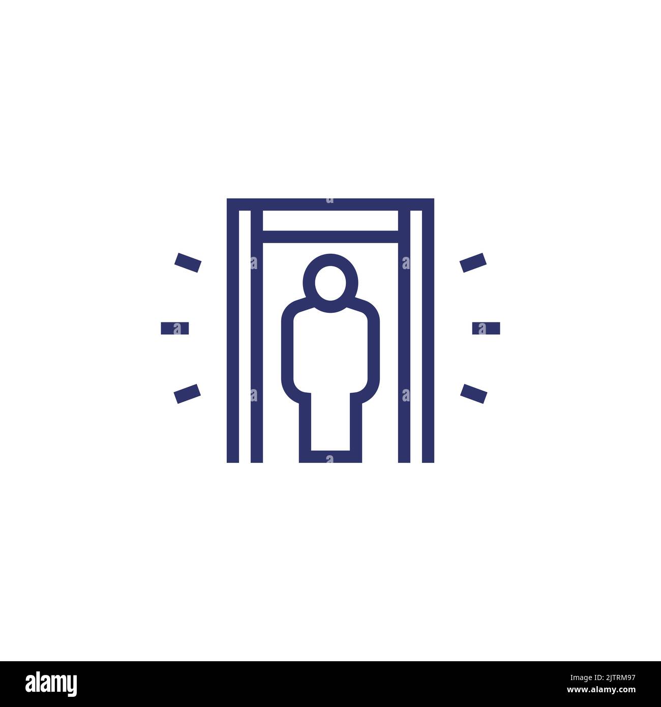 Airport security check metal detector Stock Vector Images - Alamy