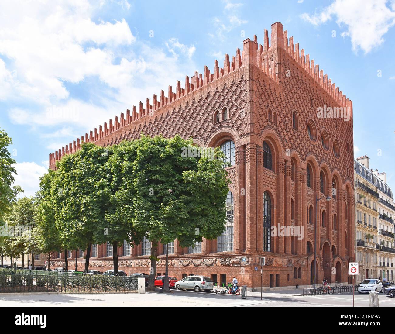 Entirely of superbly detailed and executed hot red brickwork hi-res ...