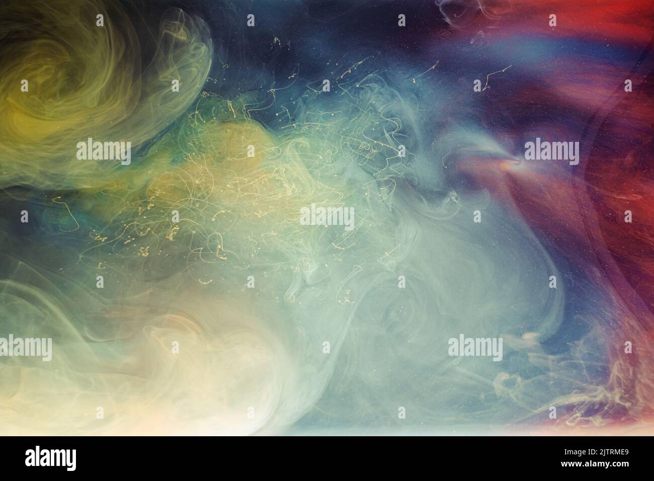 Ink steam mist paint yellow hi-res stock photography and images - Alamy