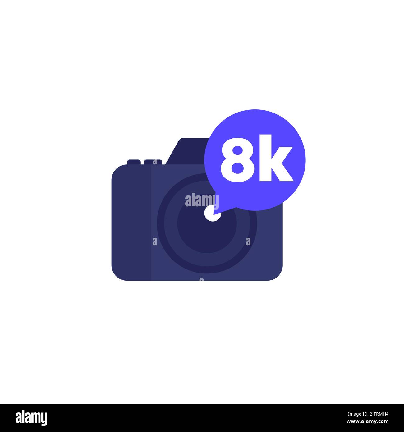 8k video camera icon, flat vector Stock Vector Image & Art - Alamy