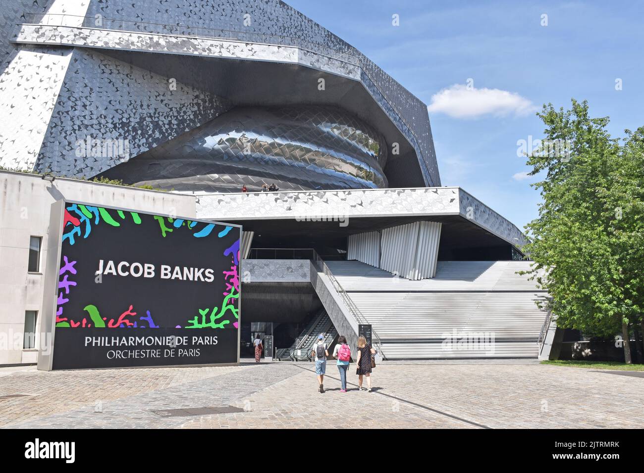Philharmonie de Paris, a symphony hall & two smaller halls, resembling ...