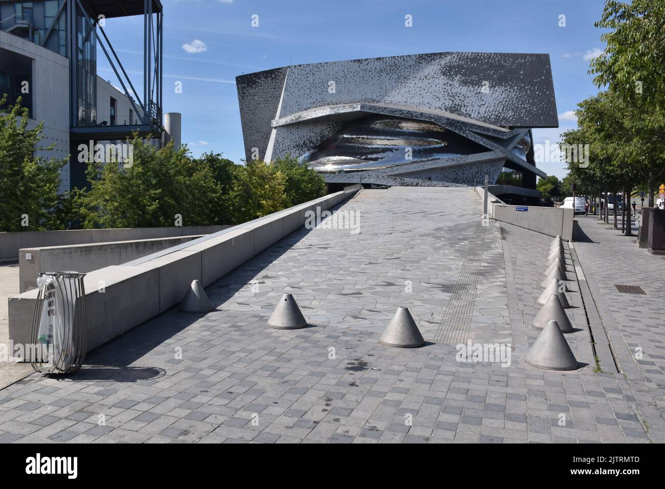 Philharmonie de Paris, a symphony hall & two smaller halls, resembling ...