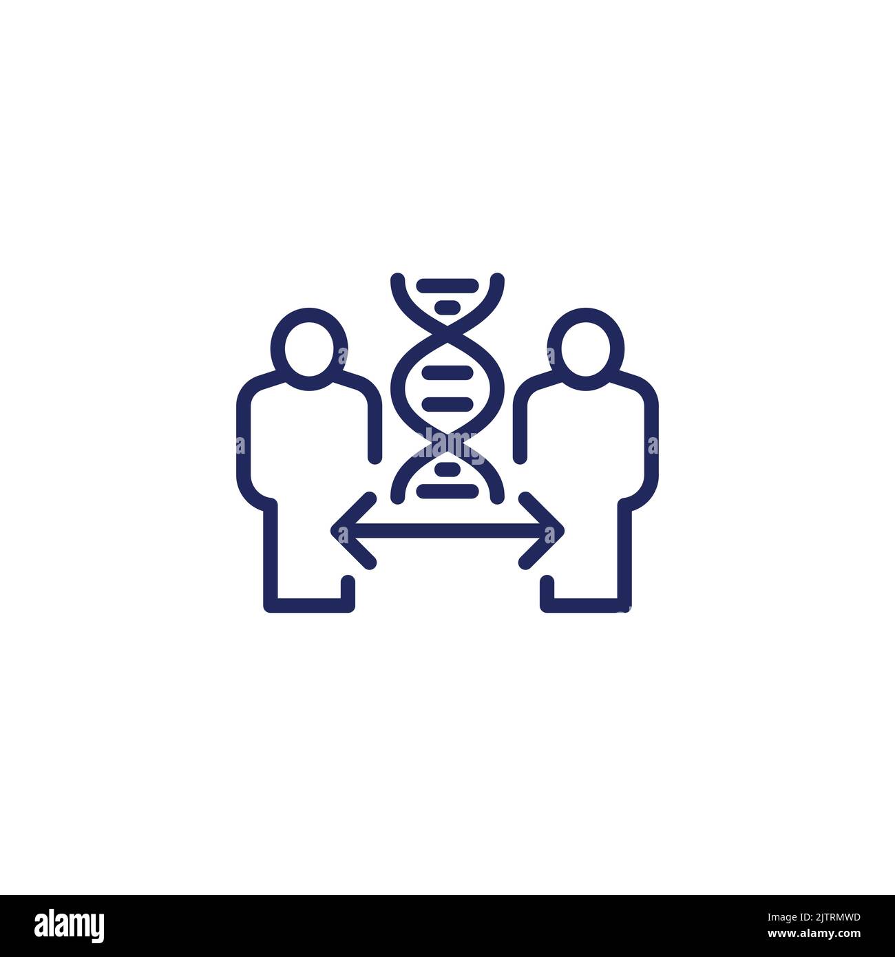 Dna strand icon outline Cut Out Stock Images & Pictures - Alamy