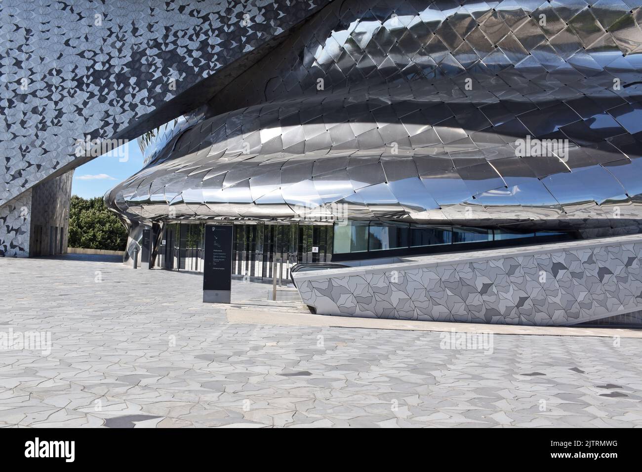 Philharmonie de Paris, a symphony hall & two smaller halls, resembling ...