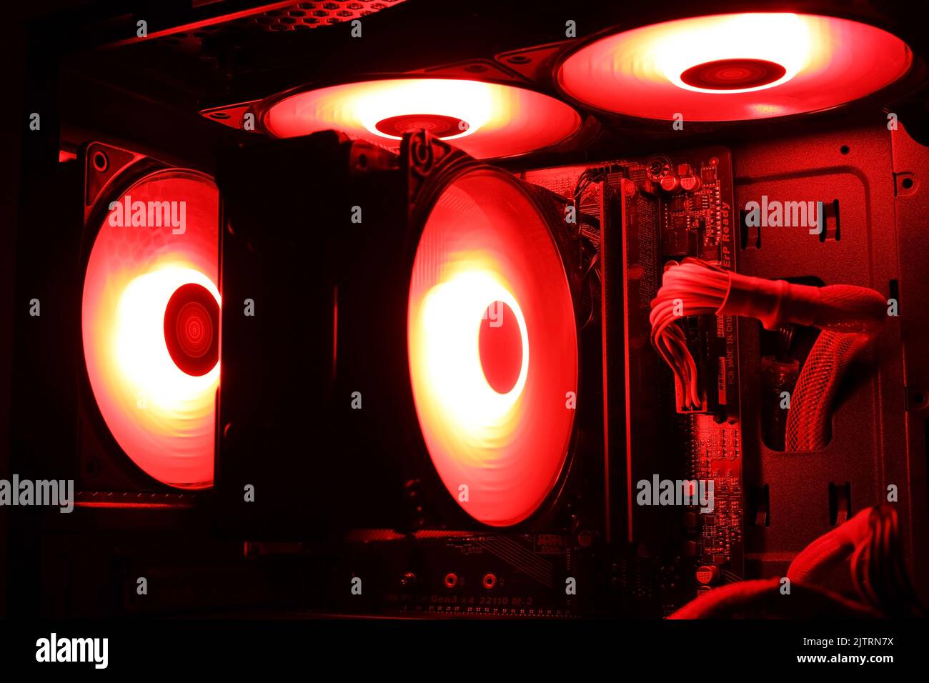 Computer cooling, coolers with color illumination in a gaming computer ...