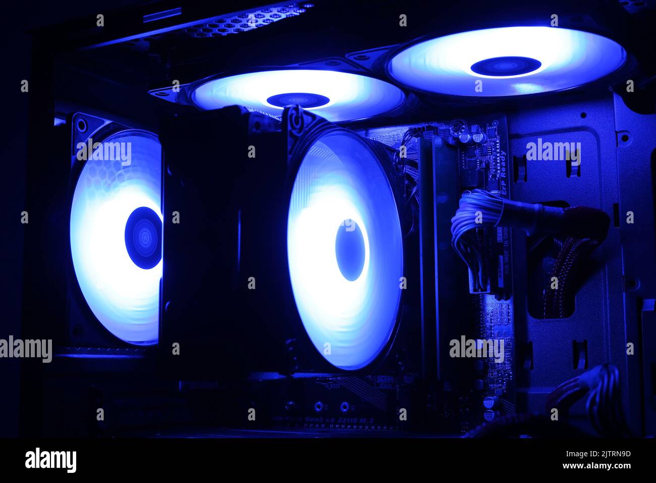 Computer cooling, coolers with color illumination in a gaming computer ...