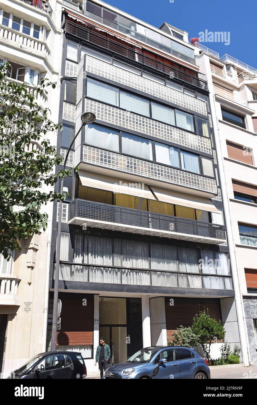 The Immeuble Molitor, a speculative apartment building, with elevations ...