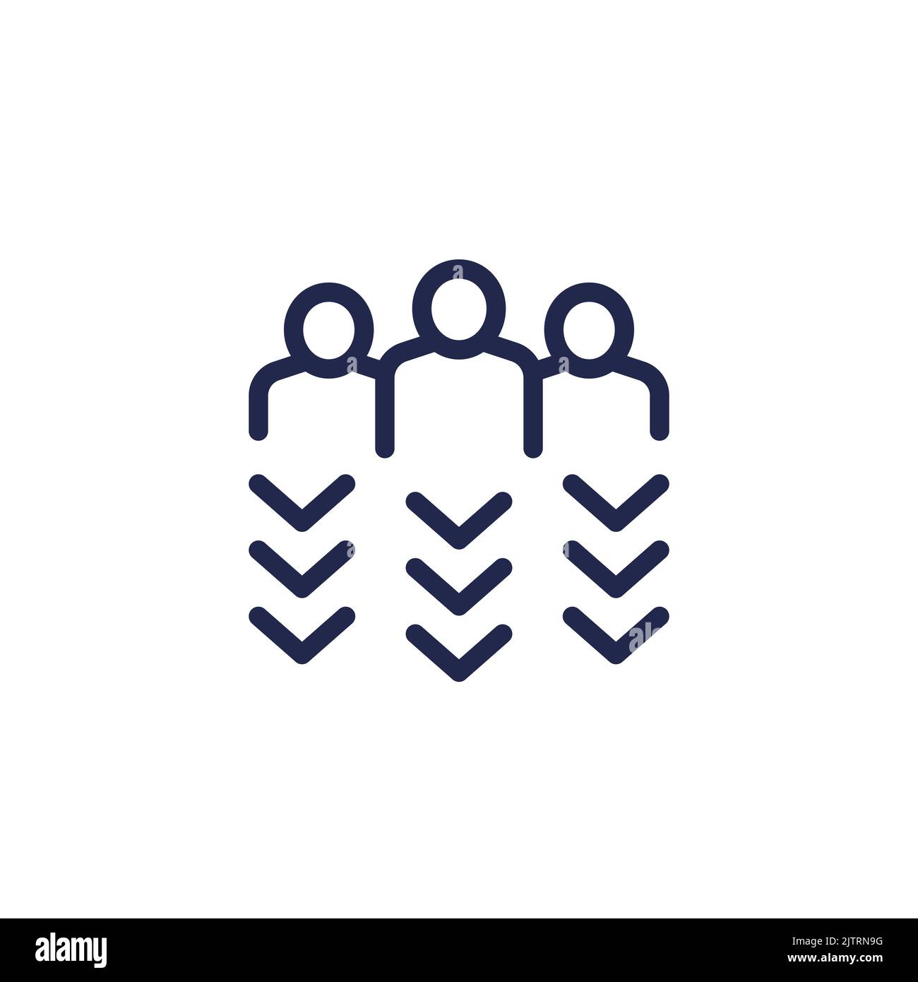 collective effort line icon, vector Stock Vector Image & Art - Alamy
