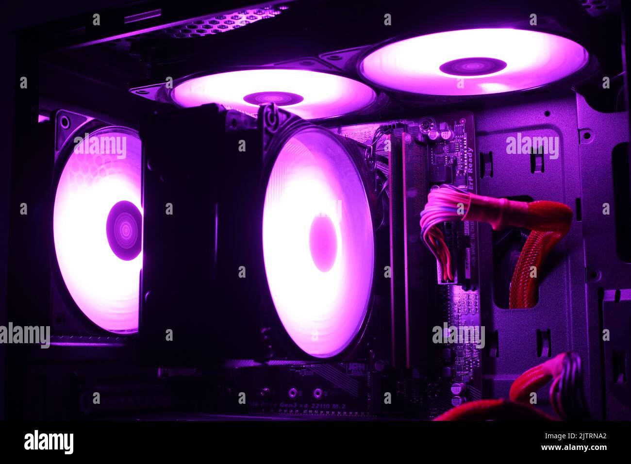Computer cooling, coolers with color illumination in a gaming computer ...