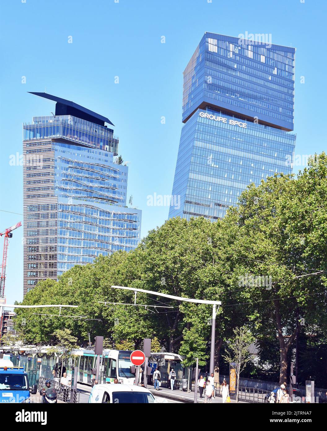 The Tours Duo, twin towers, Paris, a pair of dramatic, leaning ...