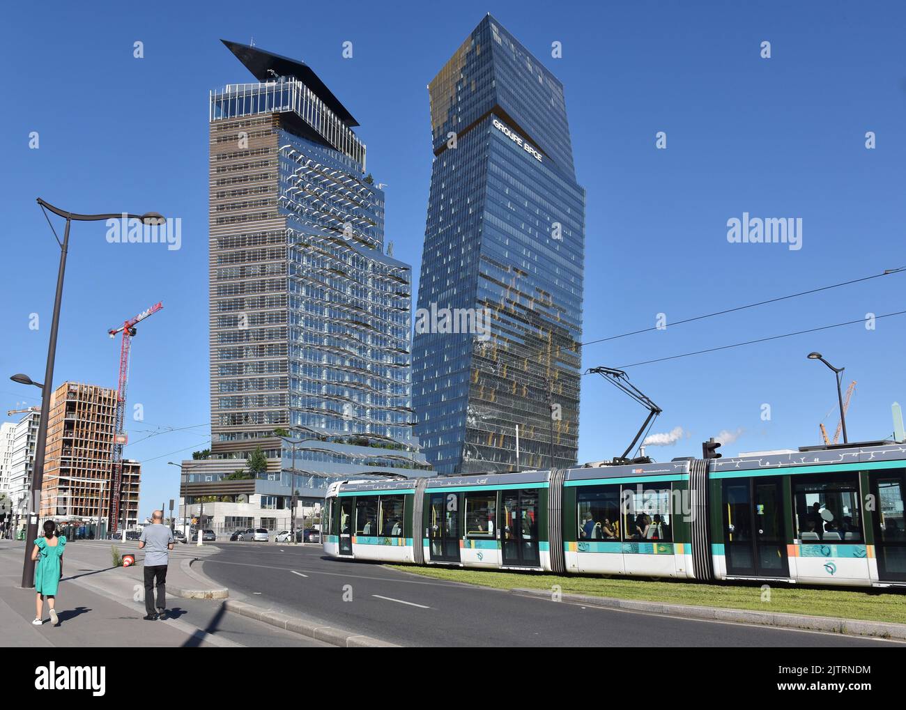 The Tours Duo, twin towers, Paris, a pair of dramatic, leaning ...