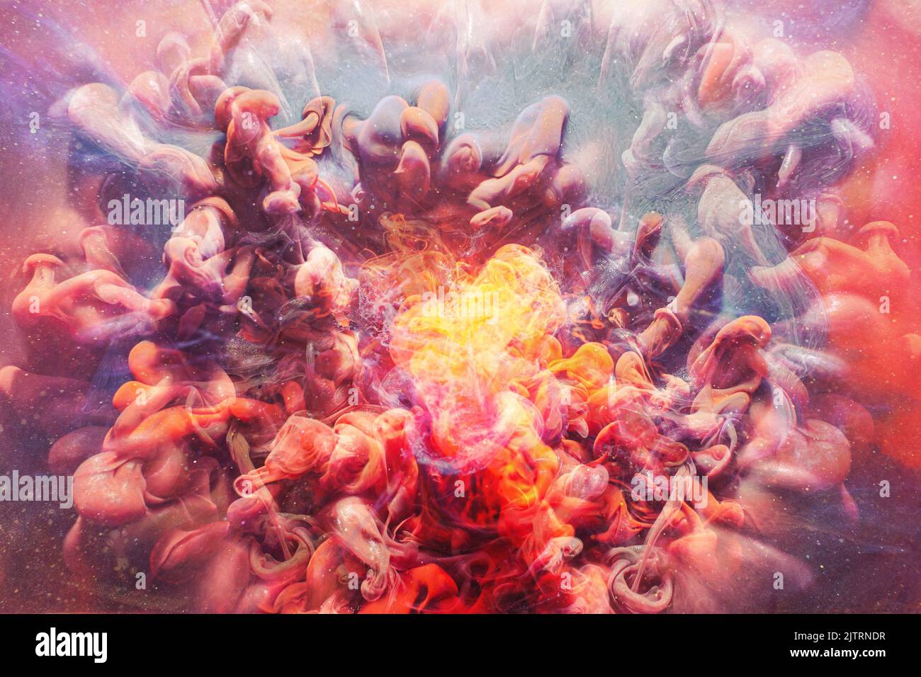 fume creative background boiling molten lava Stock Photo - Alamy