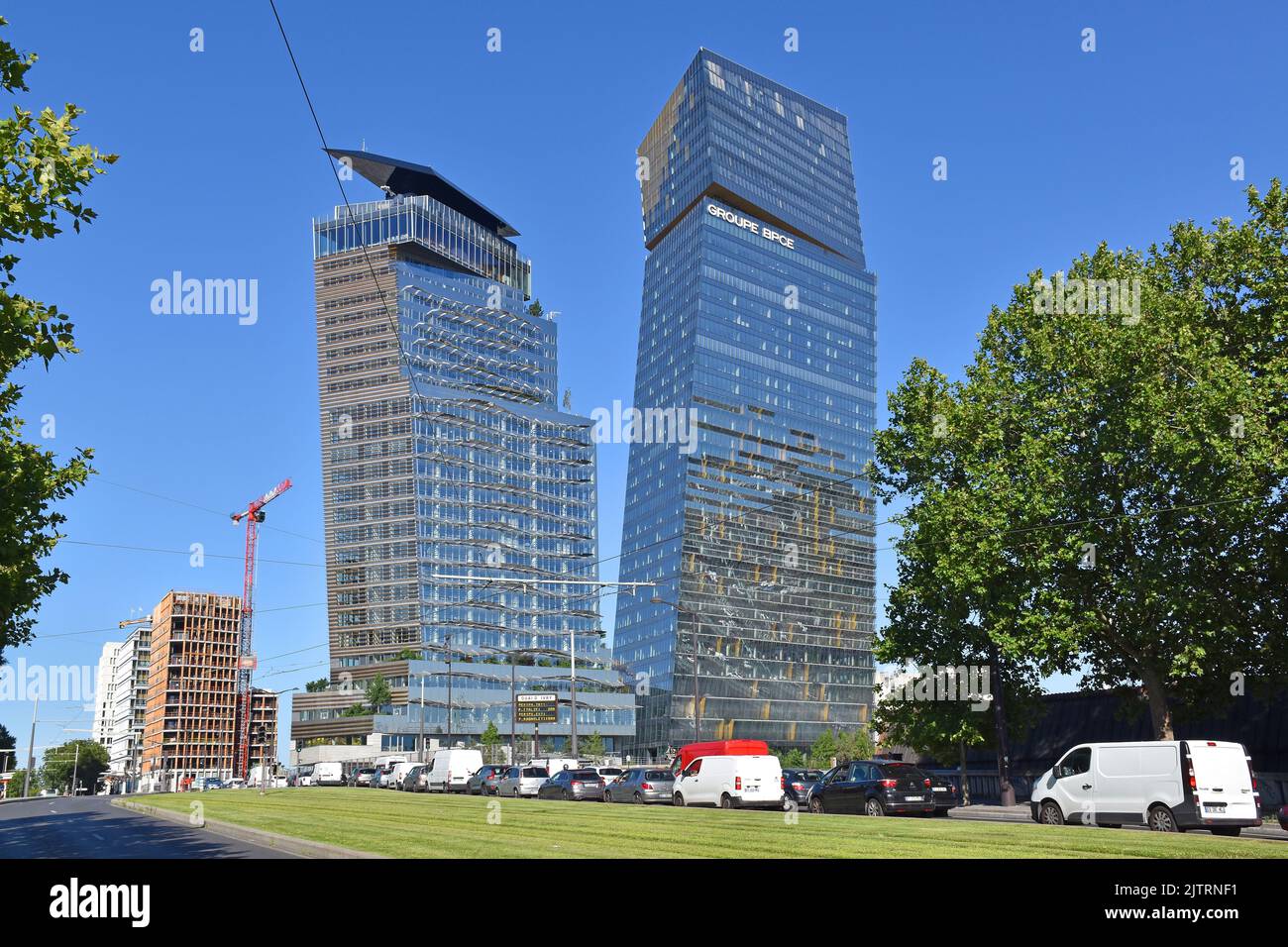 The Tours Duo, twin towers, Paris, a pair of dramatic, leaning ...