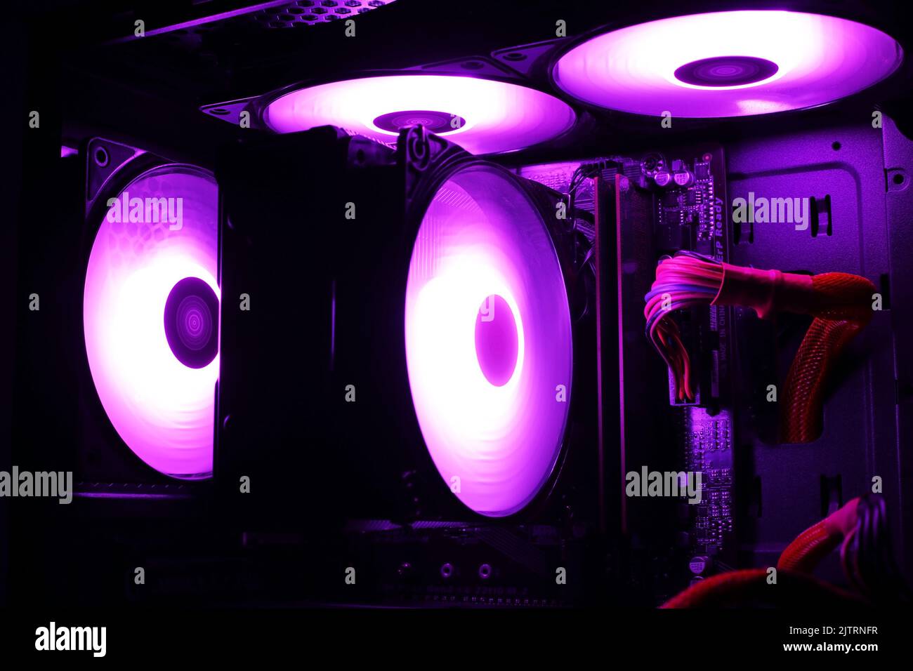 Computer cooling, coolers with color illumination in a gaming computer ...