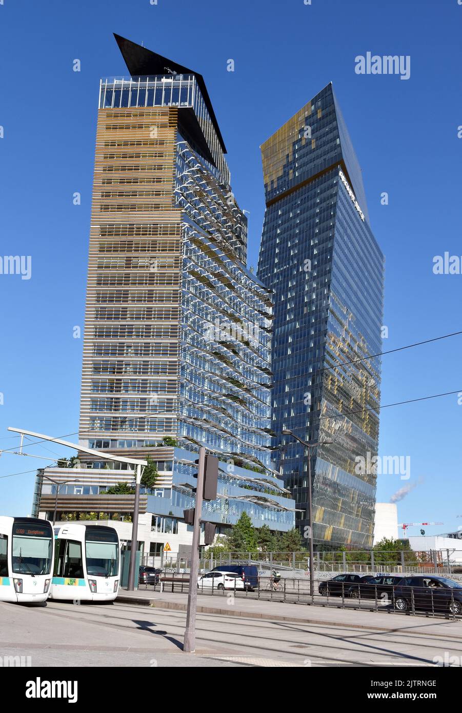 The Tours Duo, twin towers, Paris, a pair of dramatic, leaning ...