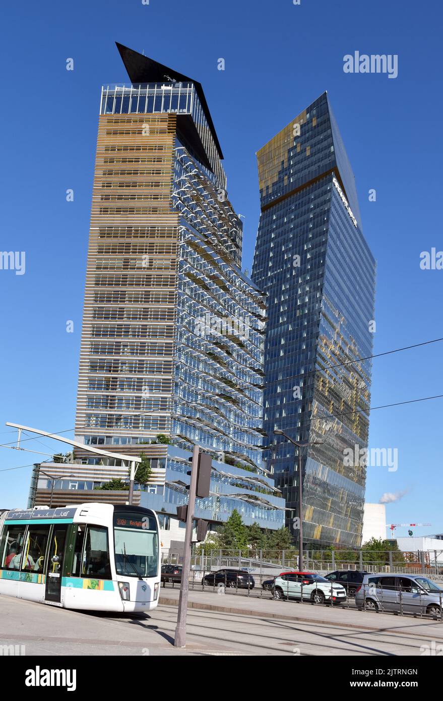 The Tours Duo, twin towers, Paris, a pair of dramatic, leaning ...