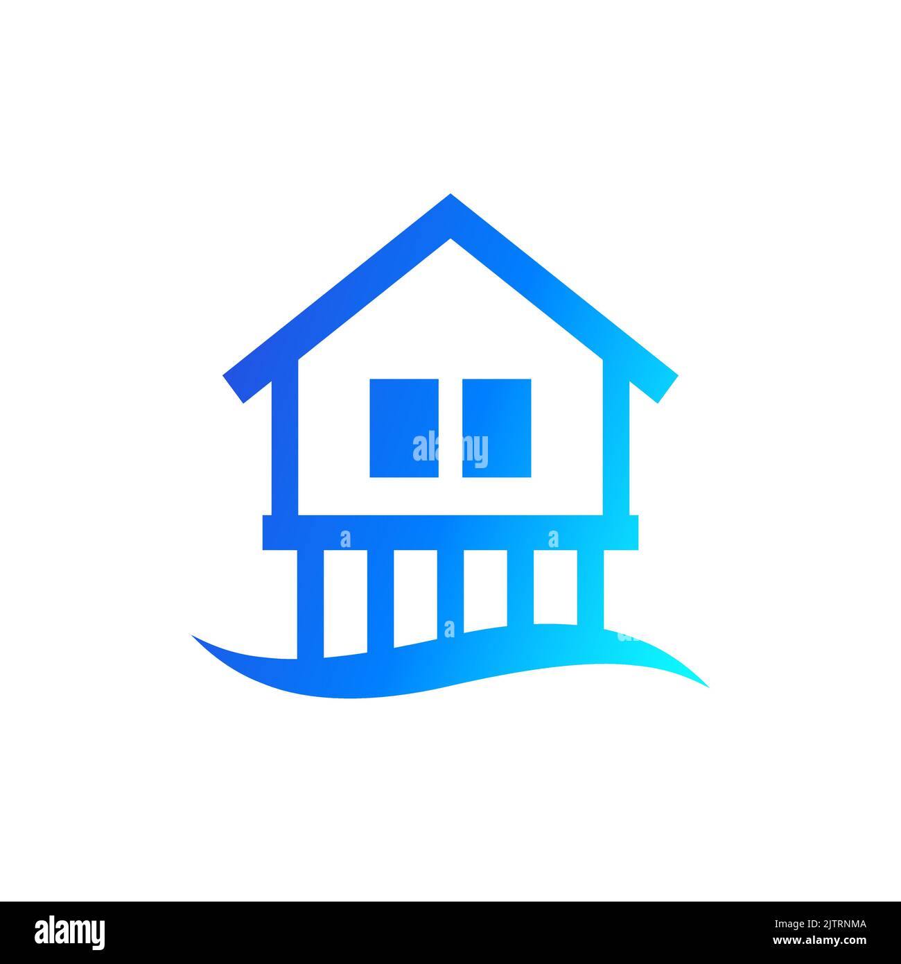 Stilt house Stock Vector Images - Alamy