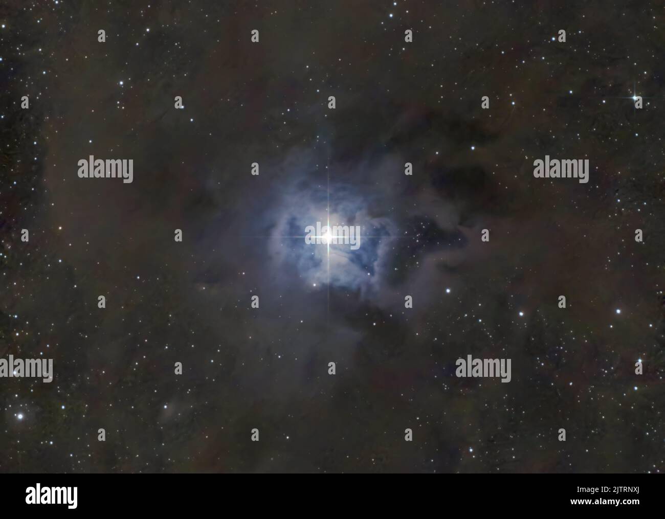 The Iris Nebula (NGC 7023) a reflection nebulae in the constellation ...